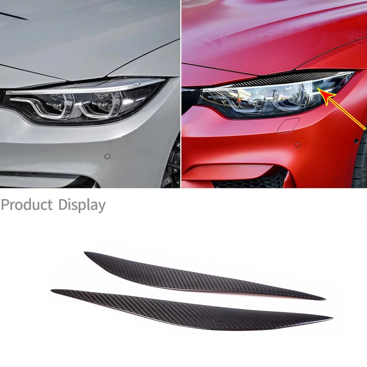 Автомобильная фара из углеродного волокна для BMW 4-series F32 F33 F36 M3 F80 M4 F82 F83 2014-2018