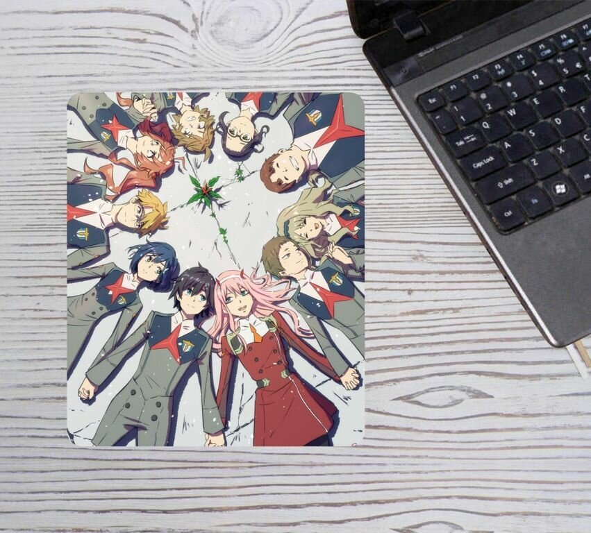 Коврик для мышки игровой 36 на 29 см MIGOM Любимый во Франксе, Darling in the Franxx №6