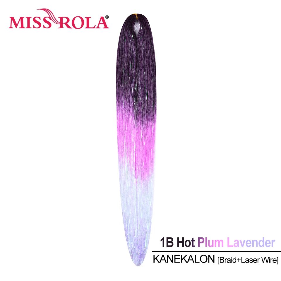 Miss Rola Пряди Kanekalon Laser Wire 1B Hot Plum Lavender