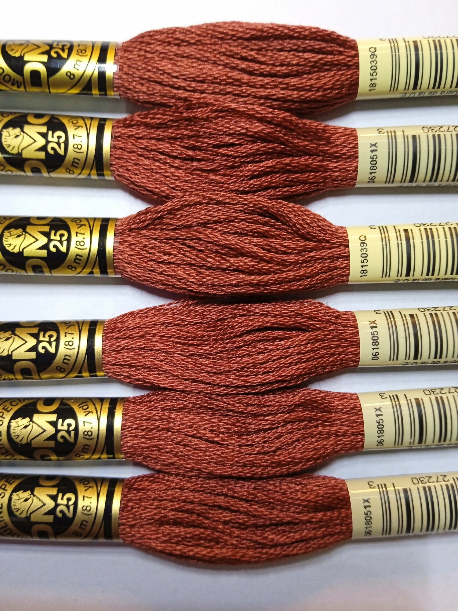 Набор ниток мулине, 8 м, 6 шт DMC-3777_6