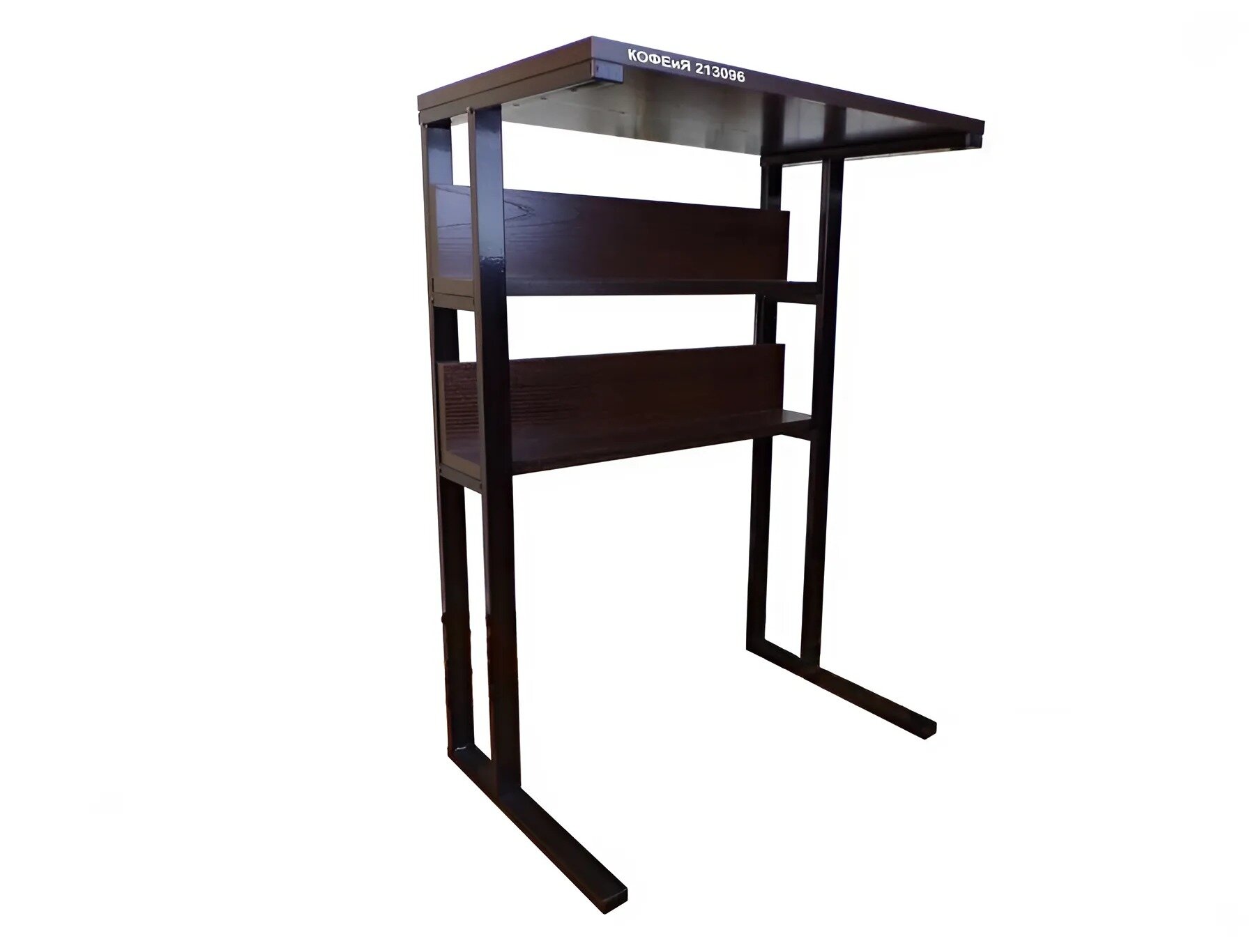 Полка для микроволновки GARROSS "SIBERIA 213096", одна полка 35х54 см, 2 полки 10х54 см, высота 79 см, цвет полок венге