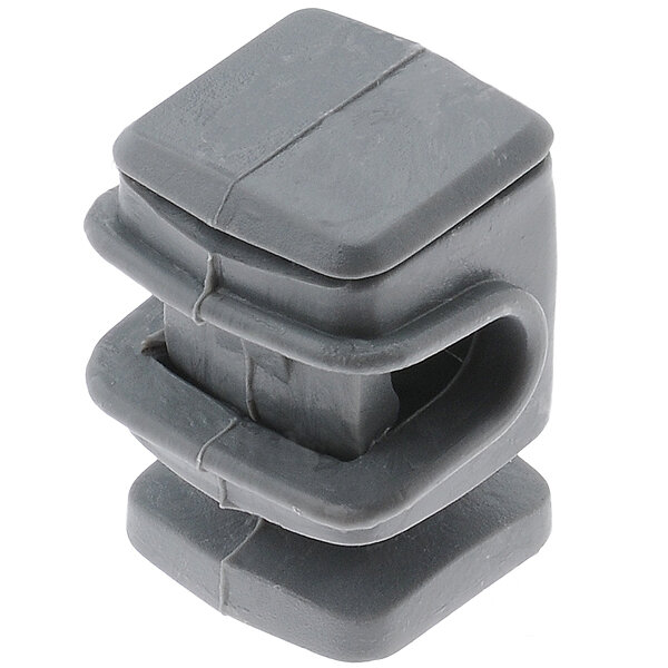 Держатель 91002 пластиковый для круглого проводника D=6-8мм, высота 16мм, серый EZETEK (33 шт. в наборе)