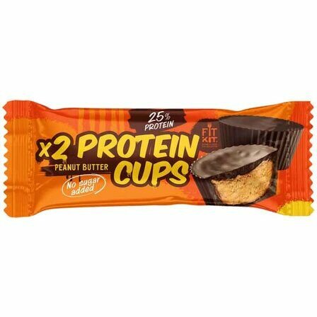 Fit Kit Protein CUPS Шоколадные капсы с начинкой (70 г) Арахисовая паста