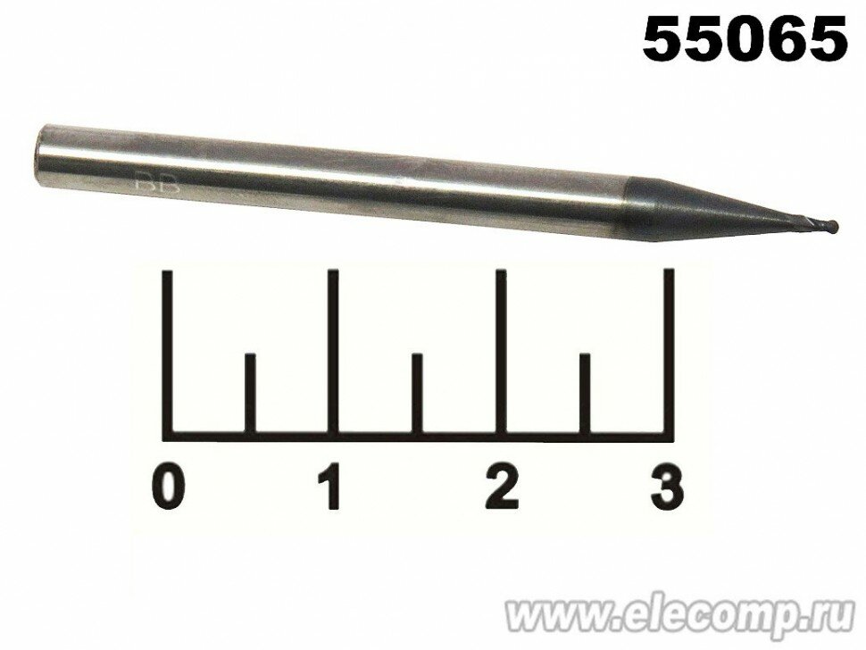 Бор-фреза шар 4мм (5*50) стальной для гравера