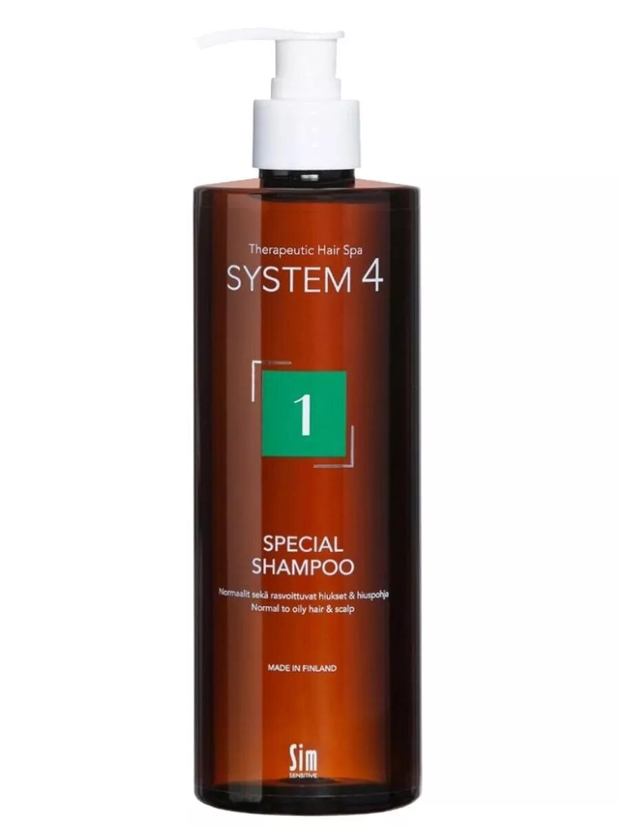 System 4 Шампунь для нормальных и жирных волос №1 500мл