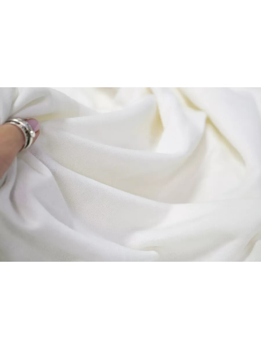 Футер двухнитка с вискозой молочный