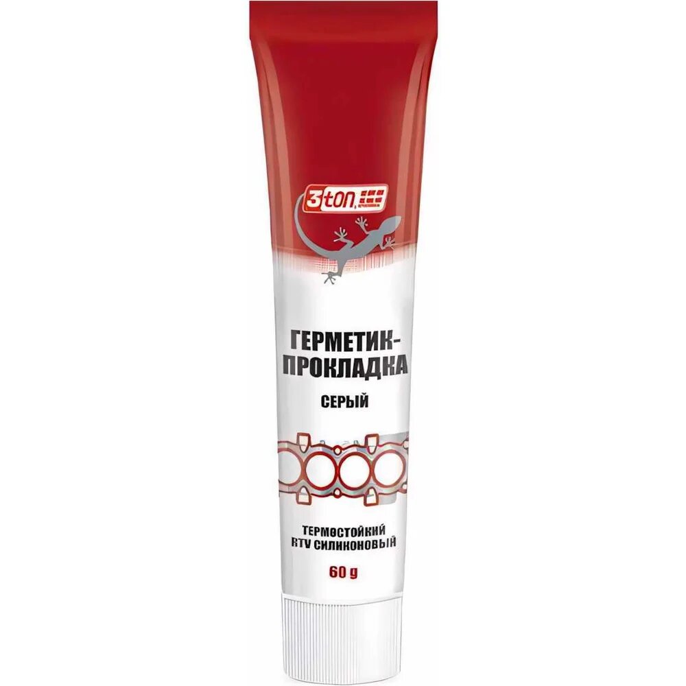 Автогерметик-прокладка 3ton ТР-101 серый 65 г 55257, Герметизирует фланцевые соединения