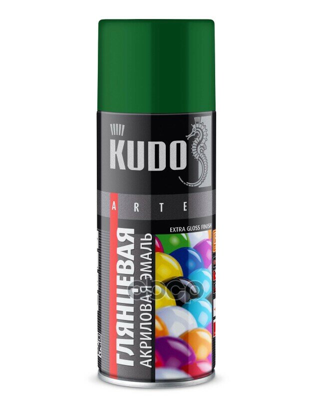 Краска акриловая зелная глянцевая RAL 6029 KUDO аэрозоль 520мл. Kudo арт. KUA6029