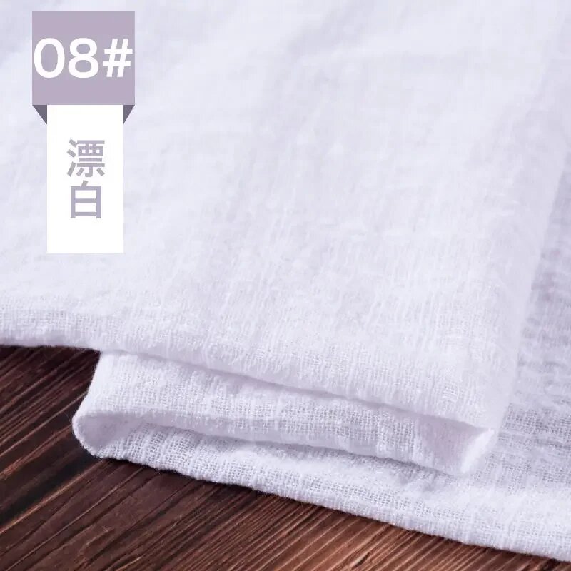 Льняная хлопковая ткань 200*135 см Белый, 200x135cm, 8