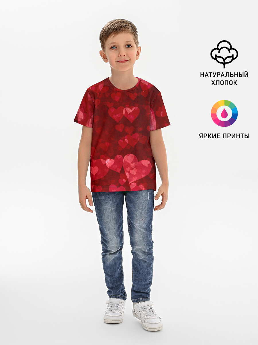 Футболка хлопковая детская СЕРДЕЧКИ | HEARTS (Z)