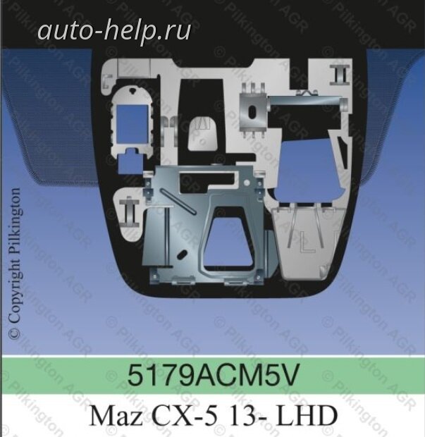 FYG MAZDA Лобовое крепеж ДД Фиттинг