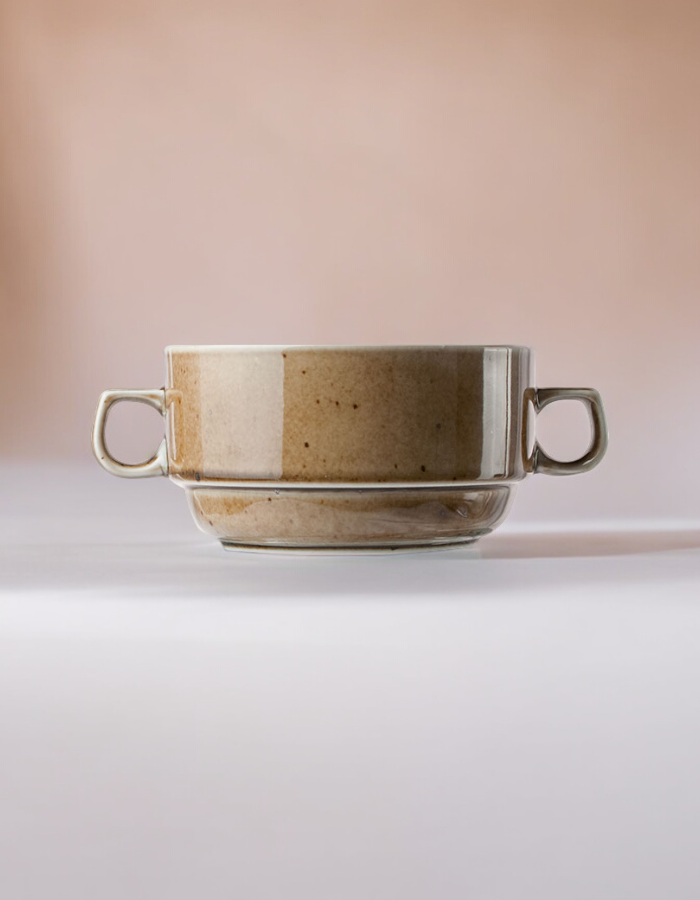 Чашка бульонная G. Benedikt Кантри Стайл 460мл, 120х120х60мм, фарфор, зеленый