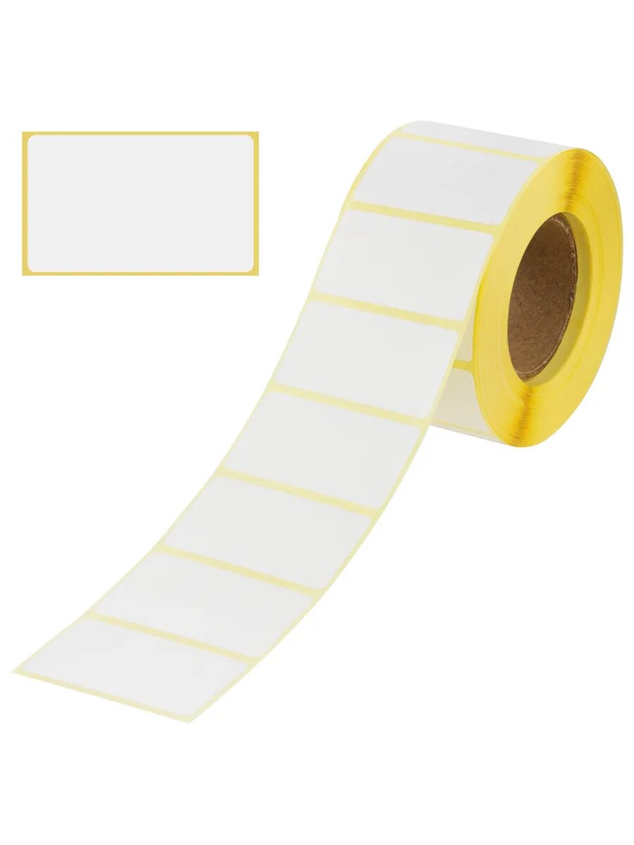 Этикетки термотрансферные полуглянец 43х25 мм