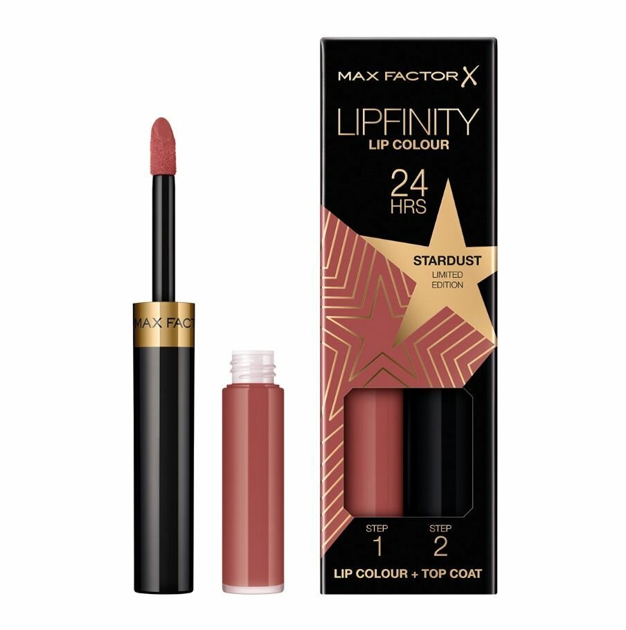 MaxFactor стойкая губная помада и увлажняющий блеск Lipfinity 082 Stardust