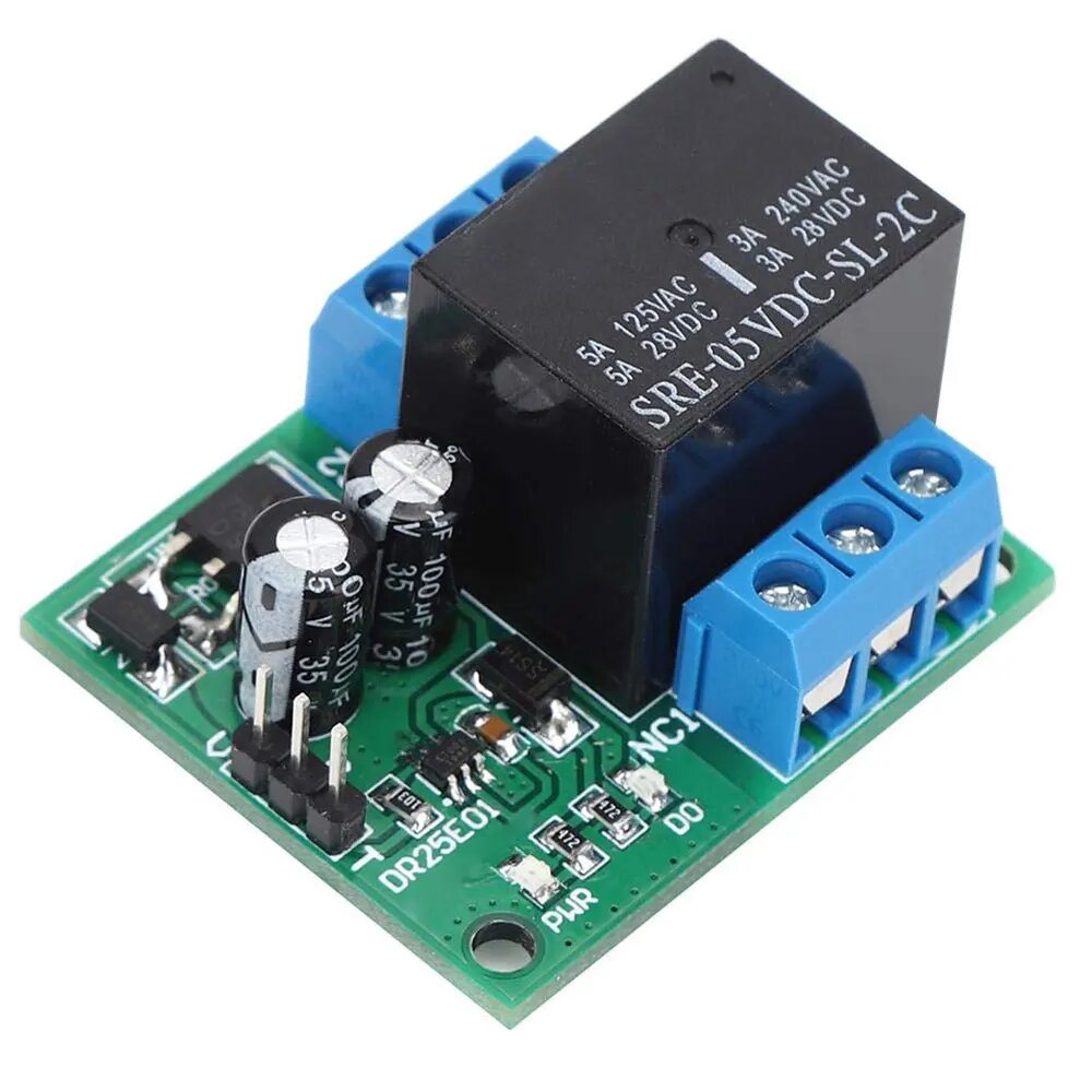 Gaqqee Self-Locking DPDT Relay Module DC 5V