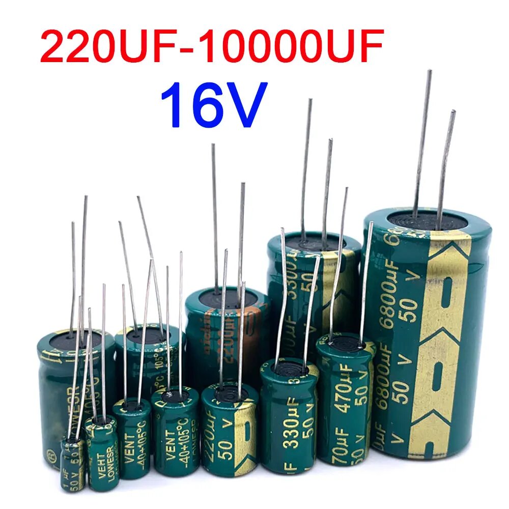 Конденсатор электролитический 16V 1000UF 10шт