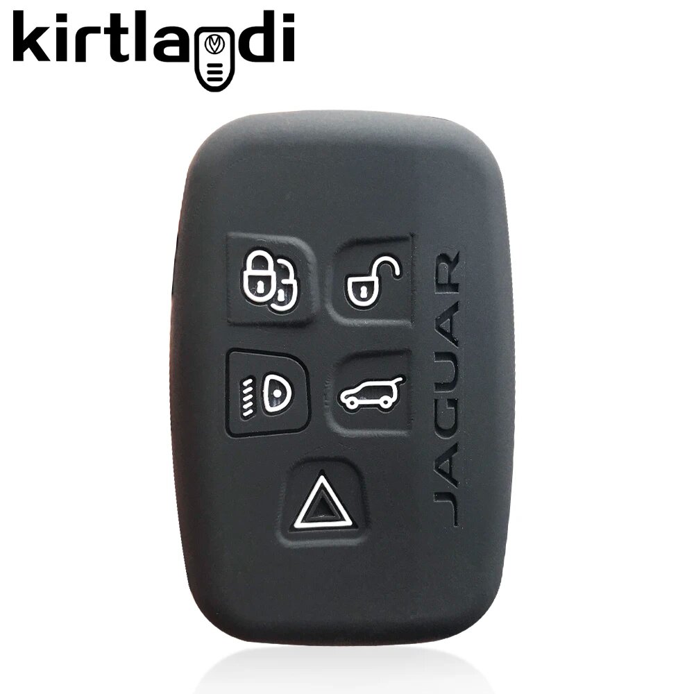 Дистанционный смарт ключ-Брелок чехол Для ягуара XF XJ XL XK Ace XJL 2013-2017, 5 черный, Черный
