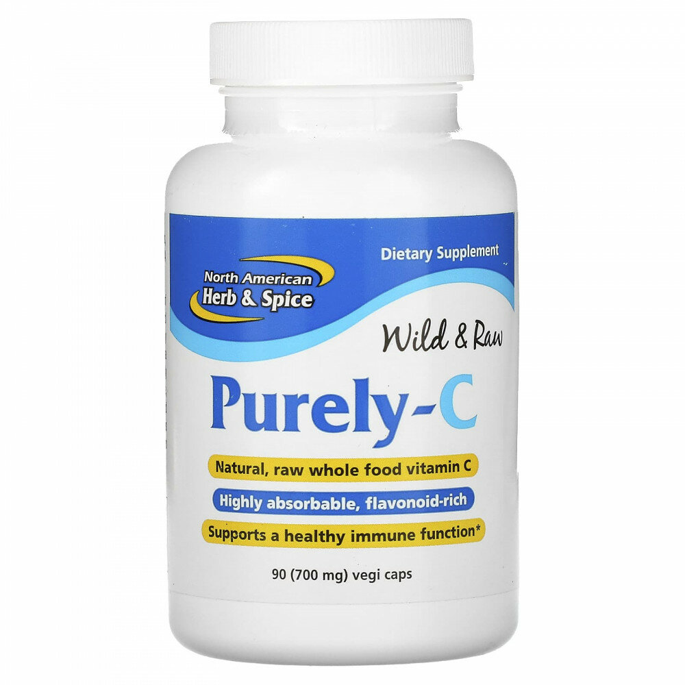 North American Herb & Spice, Purely-C™, 700 мг, 90 растительных капсул
