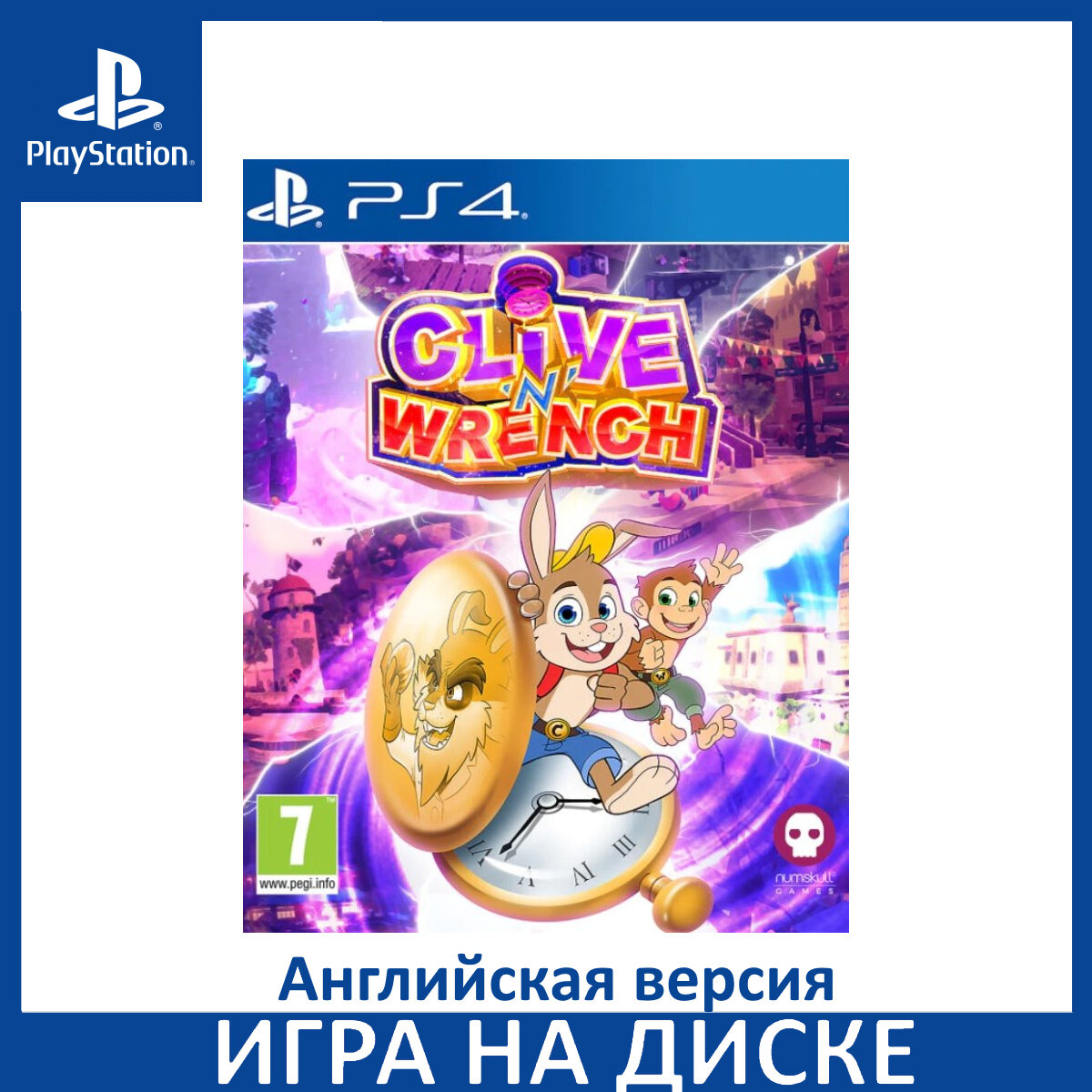 Игра Clive 'N' Wrench PS4 Английский язык Диск на PlayStation 4
