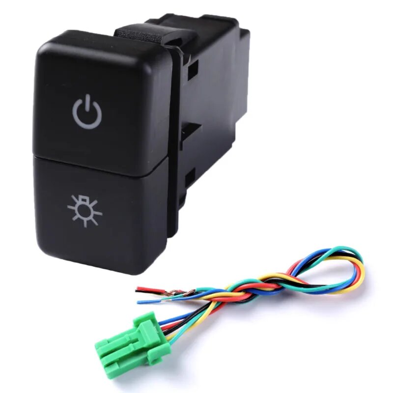 1 шт, синий свет, двойной переключатель, прожектор DRL, противотуманные фары, светодиодные фары, кнопка питания для старого Honda Accord Odyssey CR-V