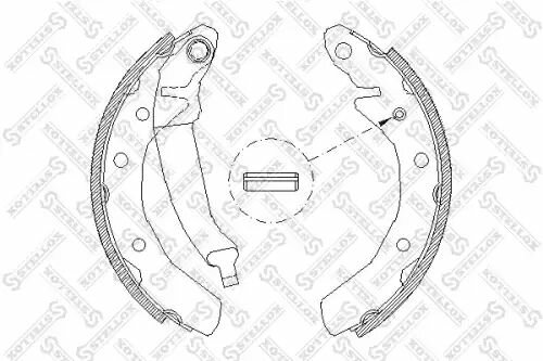 4086.00 610SBS FSB566 колодки барабанные Daewoo Matiz 0.8 98>