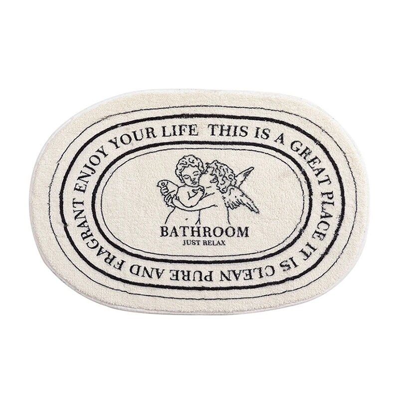 Антискользящий коврик для ванной Thick faux cashmere L60xW40cm, style4 Bath Mat