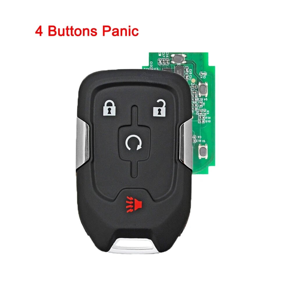 315/433 МГц ID46 чип дистанционный Автомобильный ключ для Chevrolet Tahoe Silverado пригородный Tahoe GMC Sierra надлежащая местность Yukon HYQ1AA/EA 4 Buttons Panic, 315Mhz