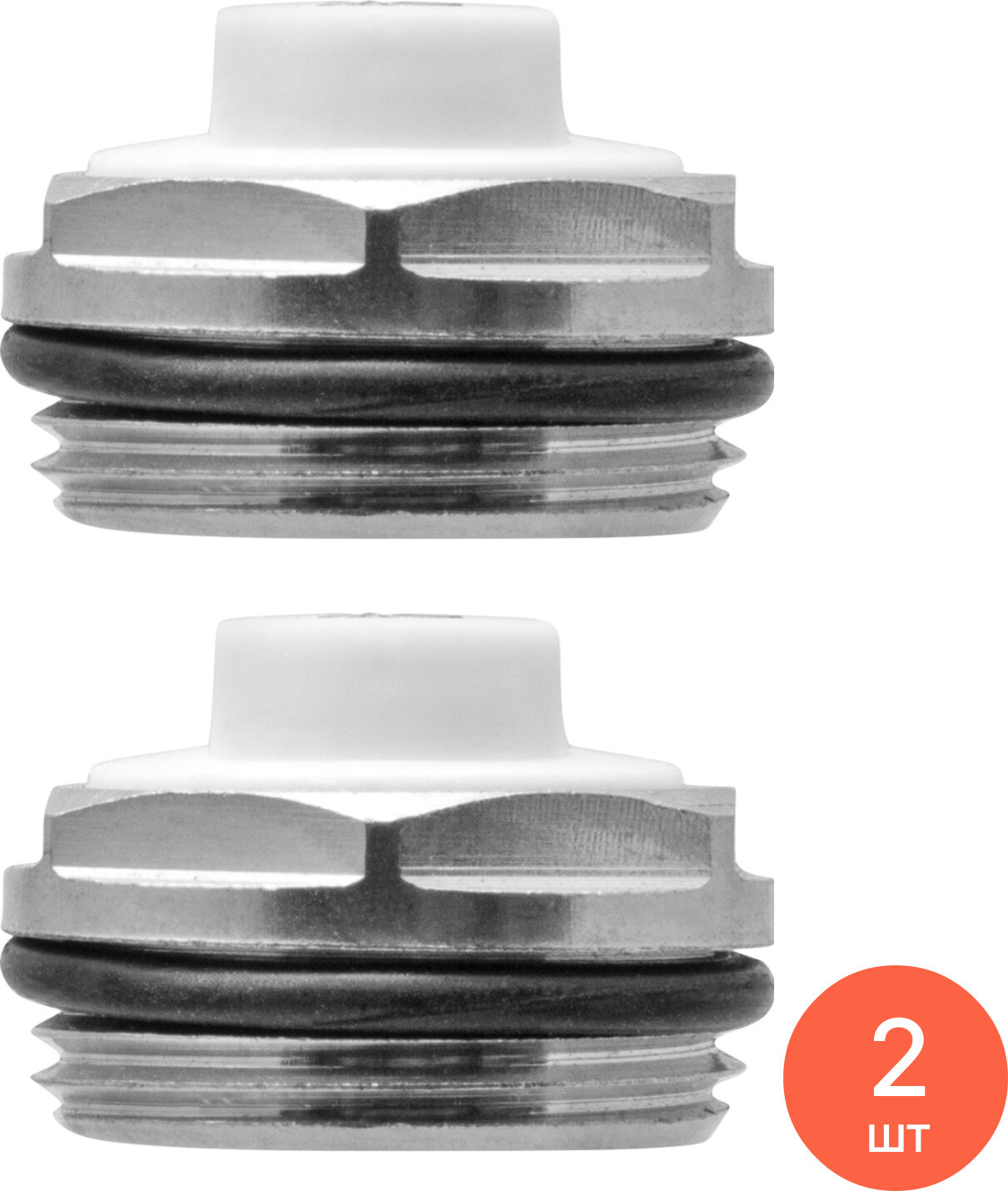 Воздухоотводчик Masterprof / Мастерпроф Кран Маевского ручной под отвертку для радиатора, в металлическом корпусе, цвет хром, 3/4" / отопление (комплект из 2 шт)