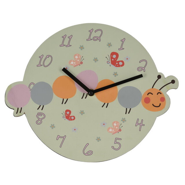 Детские настенные часы Радостная Гусеница 28 см, Koopman, Y36400620-4