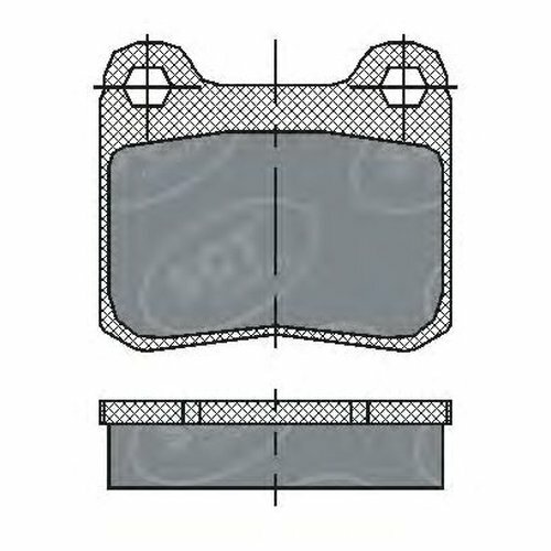 Колодки тормозные дисковые Sct SP200