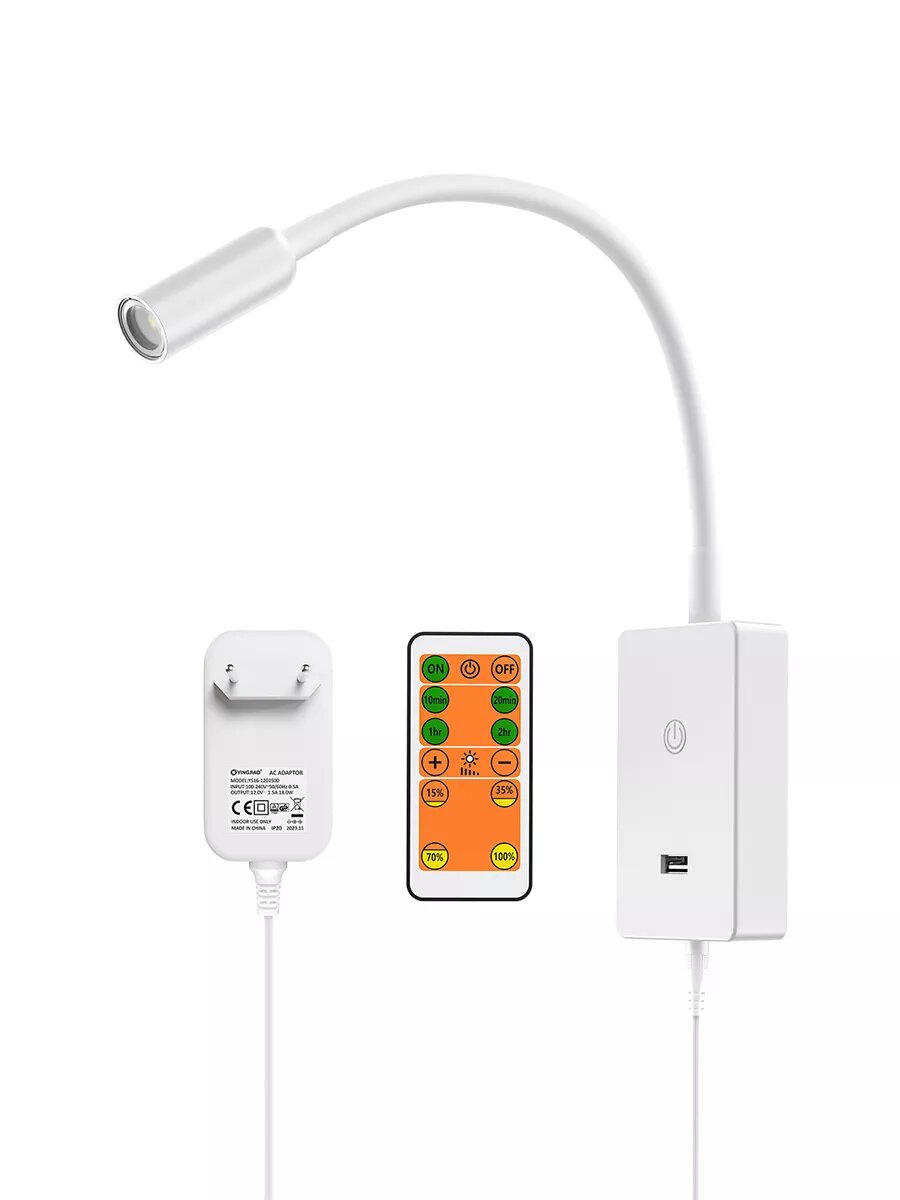 Hастенный светодиодный для чтения с пультом