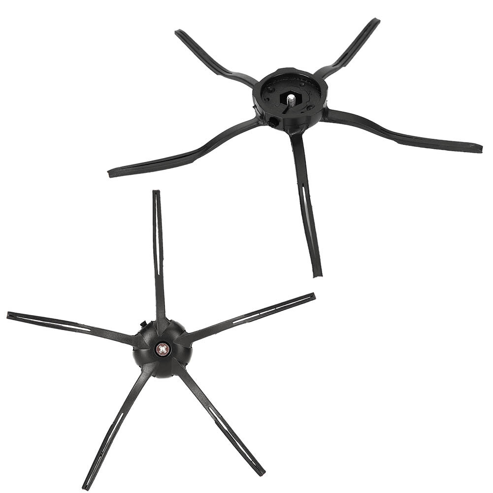 2Pcs Side Brush Replacement Accessory for XIAOMI Roborock S6 S5 E35 E2 Sweeping Robot Black — фото 1