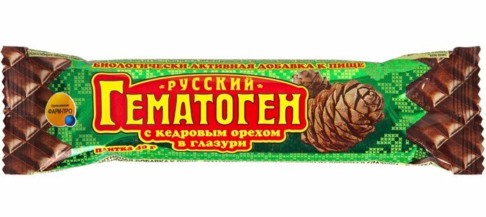 Гематоген русский /кедр. Орех+шокол/