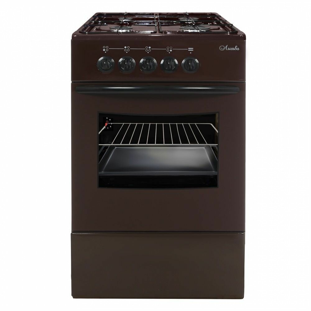 Плита газовая Лысьва ГП 400 МС СТ-2у, без крышки, коричневый