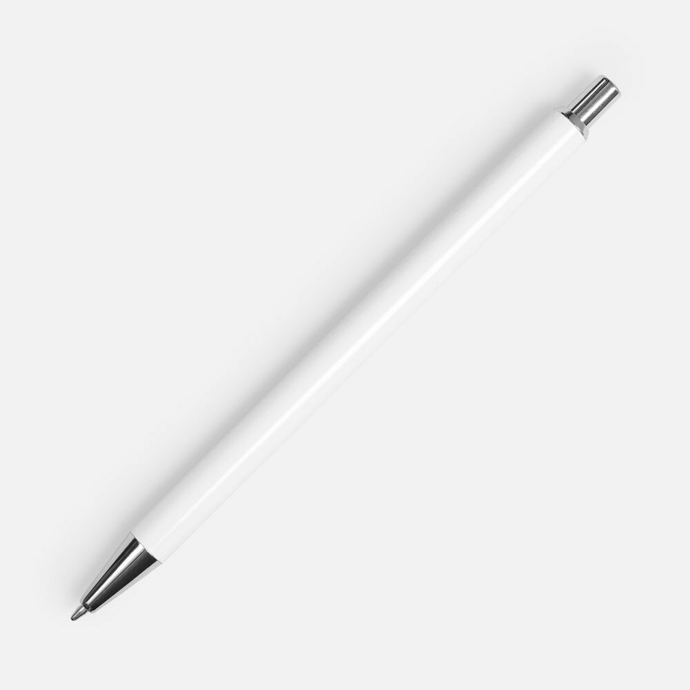 8 шт. Ручка шариковая Slim Beam, белая