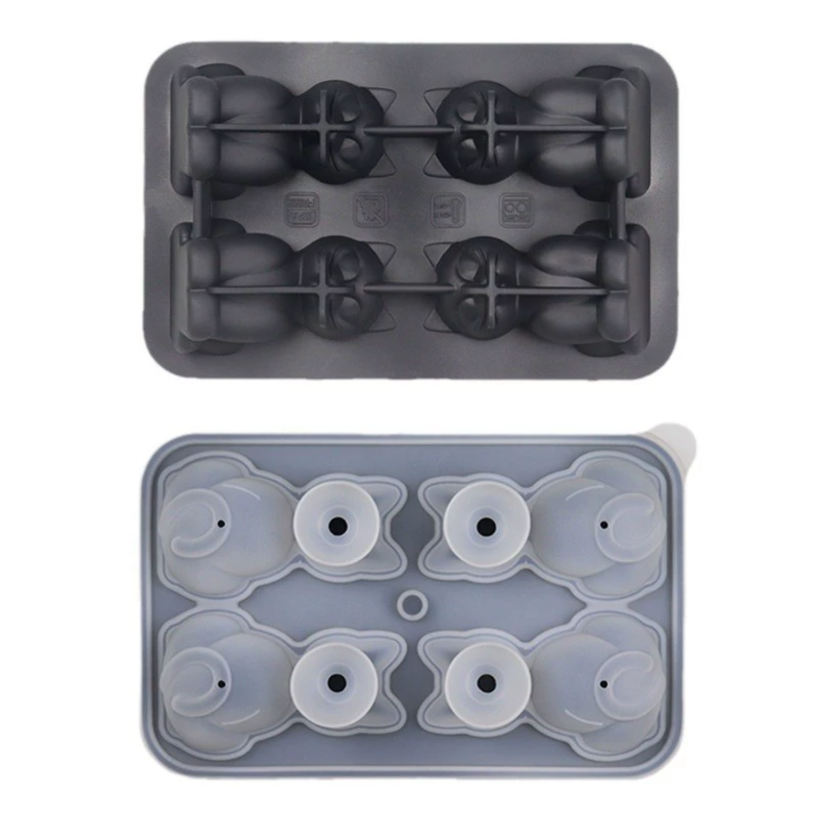 Модель для льда в форме кота, силиконовая сетка для льда, быстрый, для дома, ящик для льда, ледяные кубики, температура -40°C до 240°C, вес 161 г, размеры кубика 44x55x70 мм, размеры формы 119x56x185 мм, в комплект входят 1 шт.