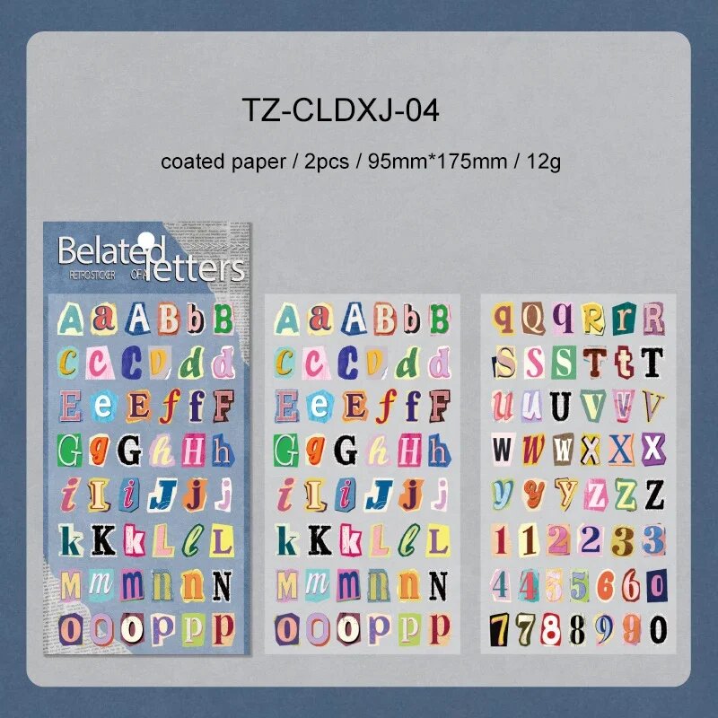 Наклейки Jianwu Belated Letter Series, TZ-CLDXJ-04