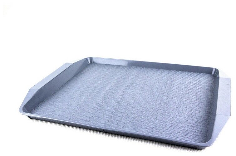 Поднос прямоугольный пластиковый Uniplast Компакт 43x30 см (7601041) серый 1172159