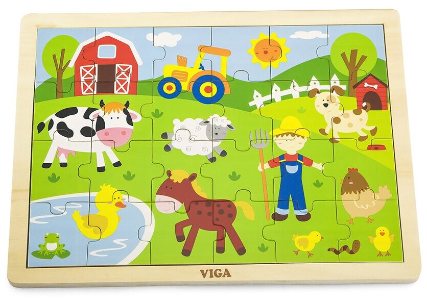 Пазл Ферма 24 детали VIGA, VG50197