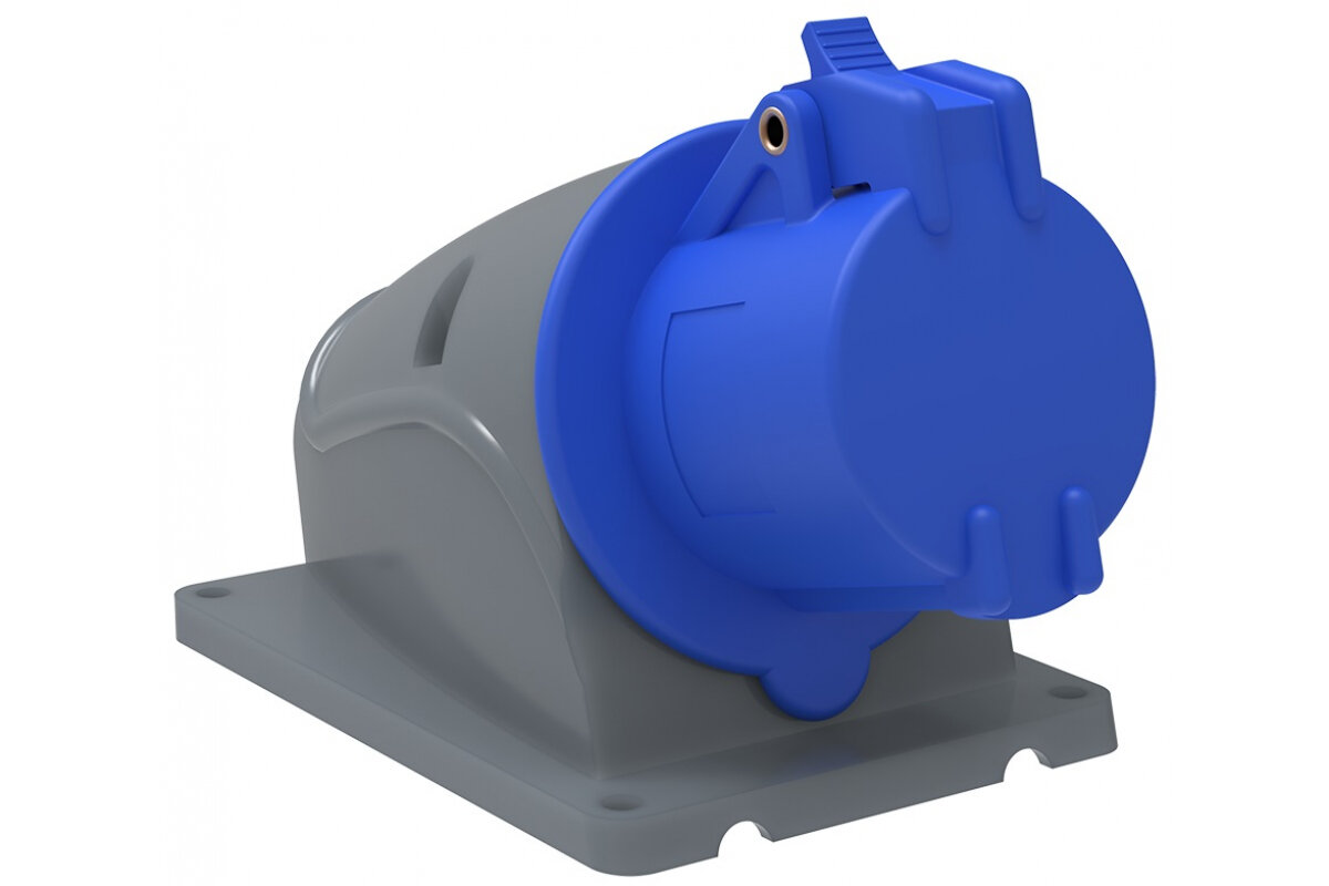 Розетка стационарная ССИ-123 32А-6ч/200-250В 2Р+РЕ IP44 MAGNUM ИЭК