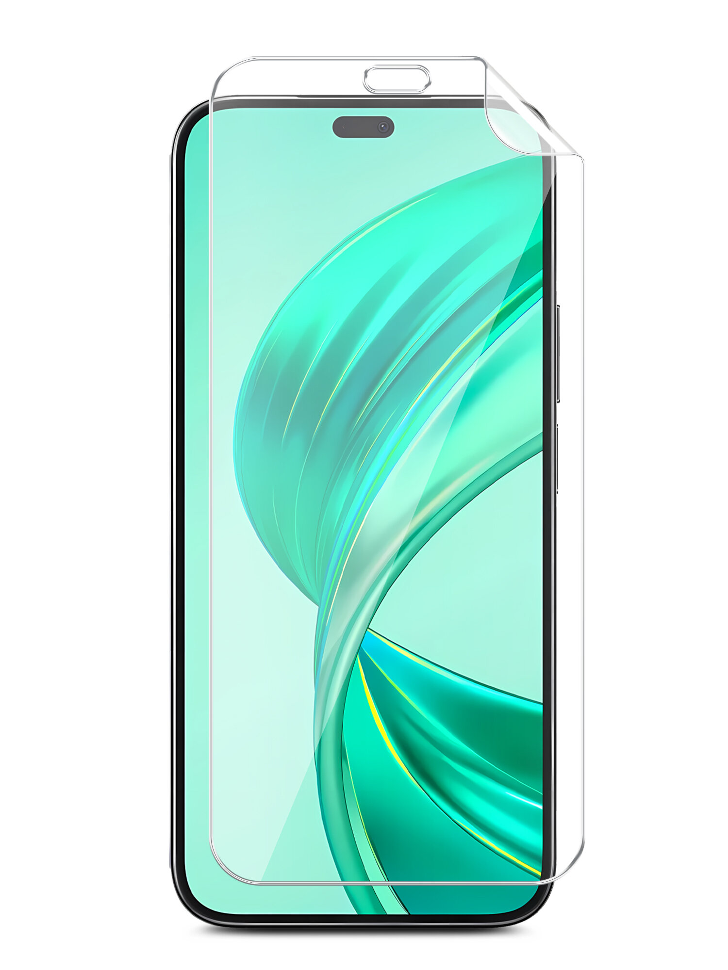 Защитная пленка для Honor X8b, Honor 200 Lite (Хонор Х8б) на Экран прозрачная гидрогелевая полноклеевая, Miuko