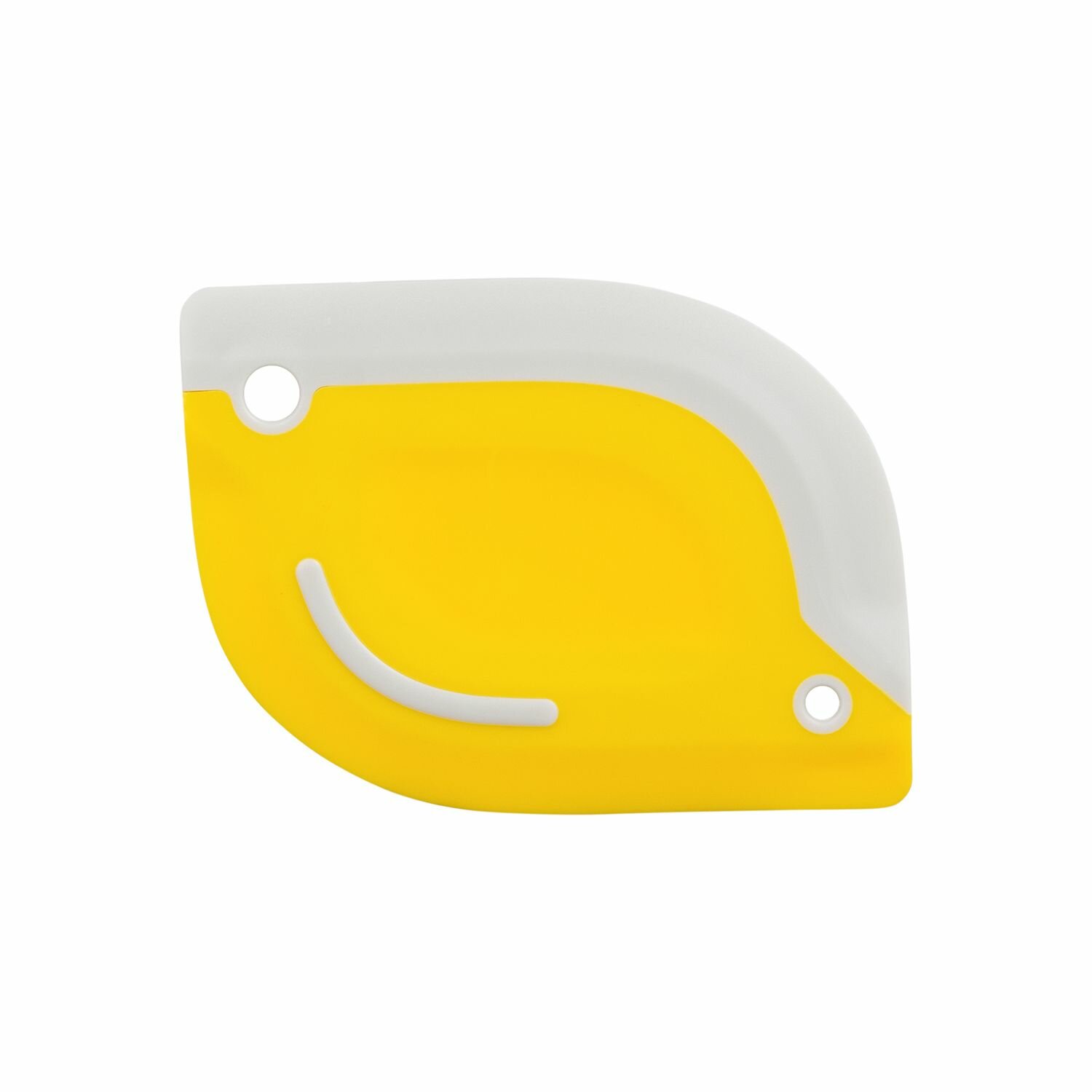 Скребок для теста 2 в 1 Hilly, 10,7х8 см, светло-серый/желтый