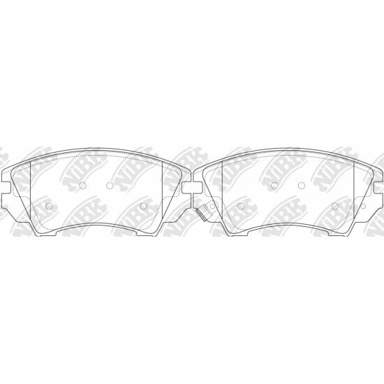 Колодки тормозные дисковые Nibk PN34002, 4 шт
