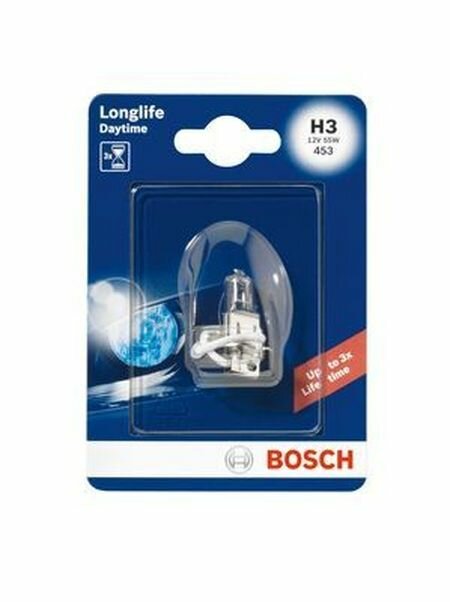 Автолампа / Лампа автомобильная 12V H3 55W PK22s BOSCH Longlife Daytime 1 шт. картон 1987301053