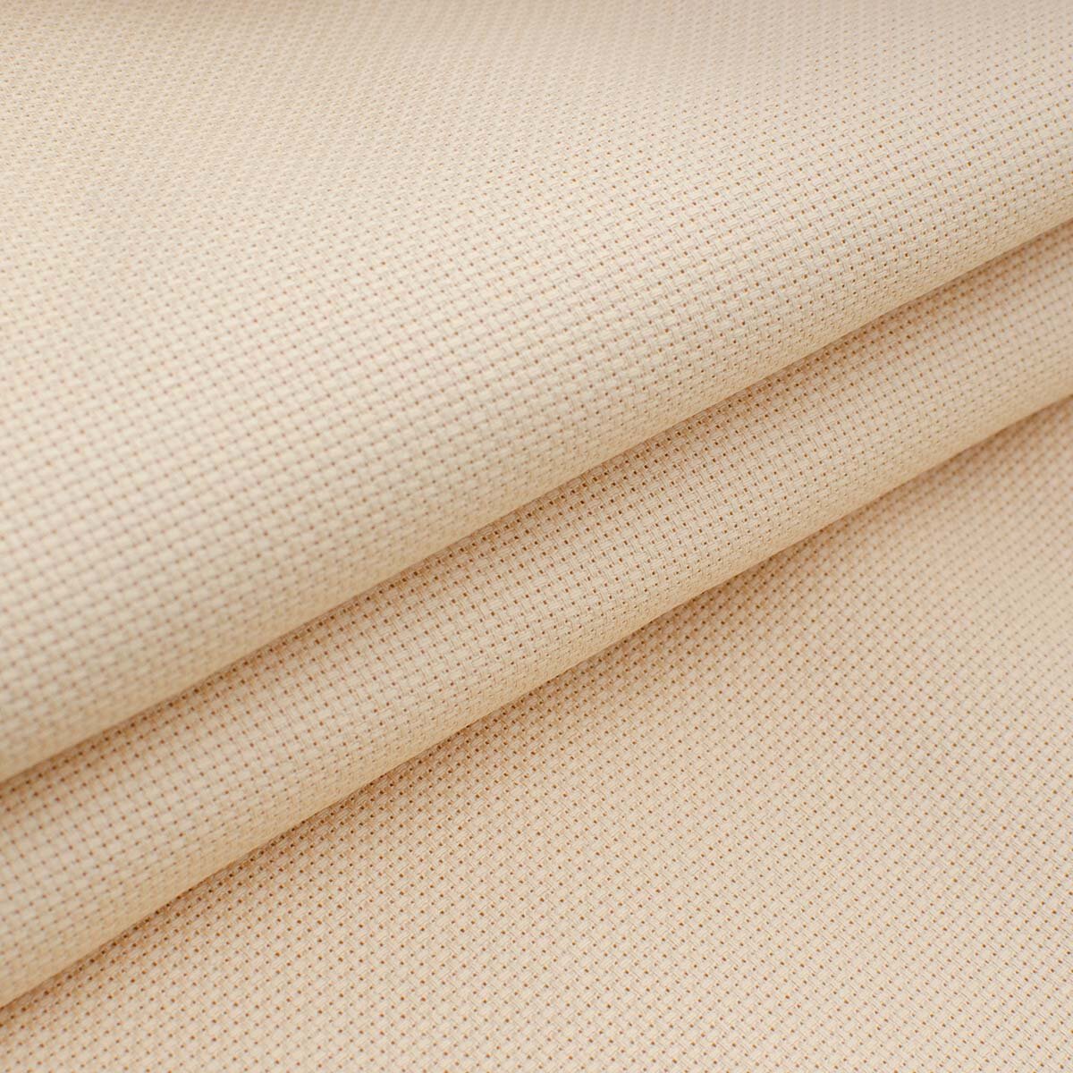 Канва для вышивания Aida 14 каунта, 150см*50м, бежевая (802), 100% хлопок, Bestex