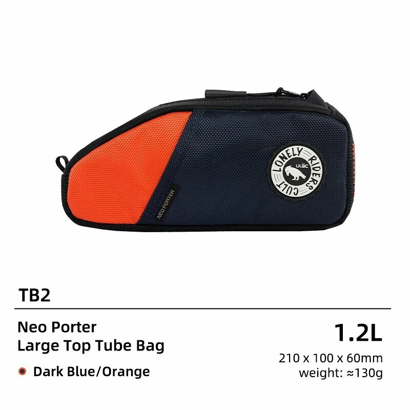 Neo Porter Сумка на раму велосипеда 1.2л, Dark Blue/Orange