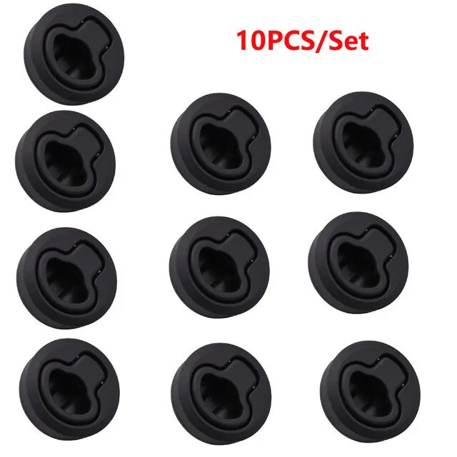 Защелки для люка черные круглые пластиковые 2/4/10 шт 10pcs a lot