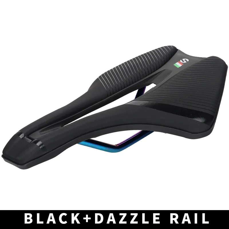 TOSEEK PRO143 седло для велосипеда 245*139 мм черное Black-Dazzle Rail