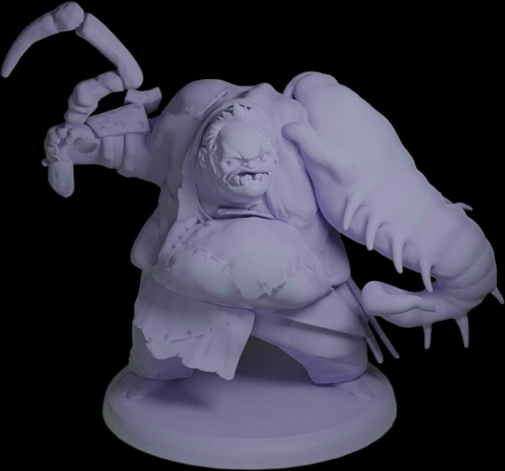 Модель Pudge Dragonclaw, пудж, дота, для раскрашивания