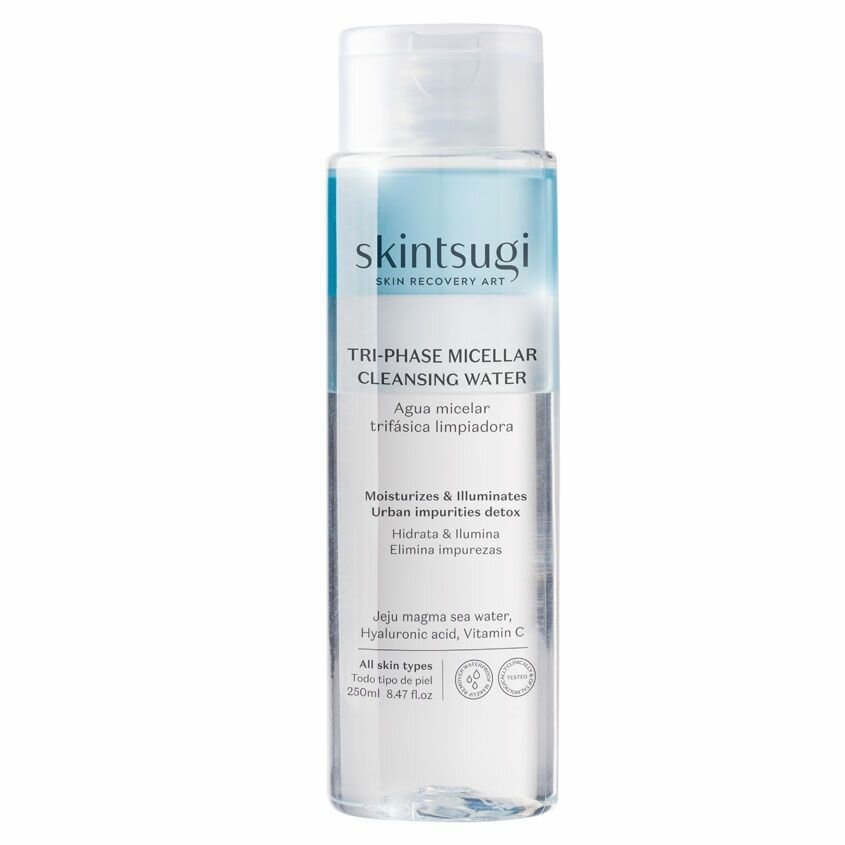 SKINTSUGI Мицеллярная вода для лица трехфазная очищающая (Tri-Phase Micellar Cleansing Water) 250 мл